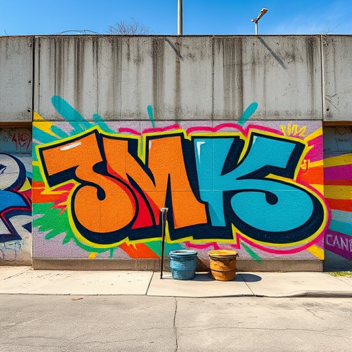 Vibrant Street Art Displaying Colorful Graffiti with the Letters 3MK on ...
