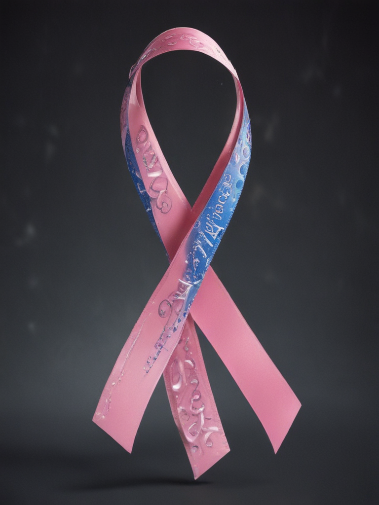 Awareness Ribbon Symbolizing Hope and Support for Breast Cancer ...