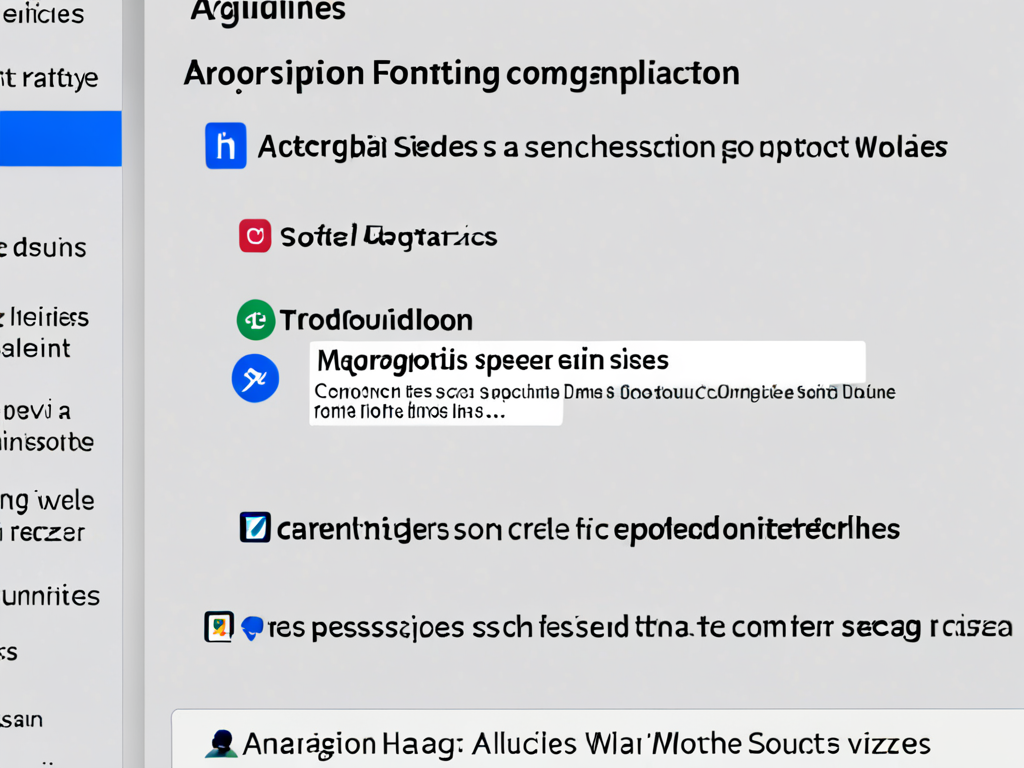 A screen showing the WCAG guidelines and various accessibility icons ...