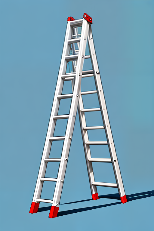 cartoon-style illustration of a ladder