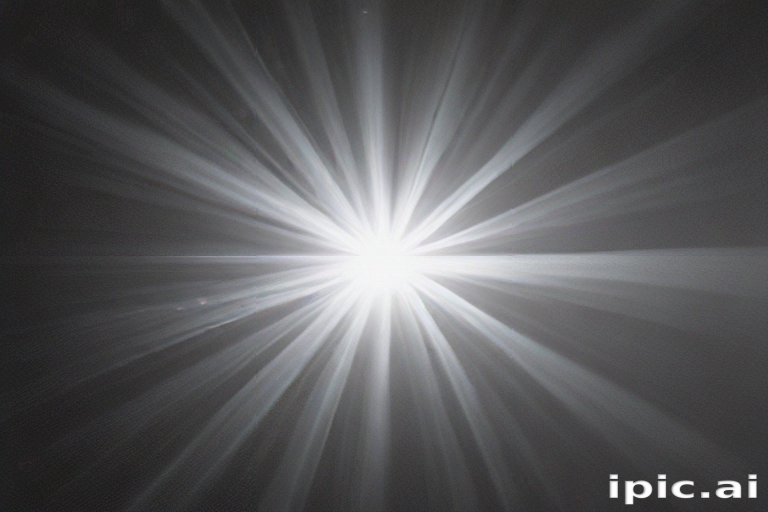 Brilliant Burst of Light Radiating Outward in a Dark Background