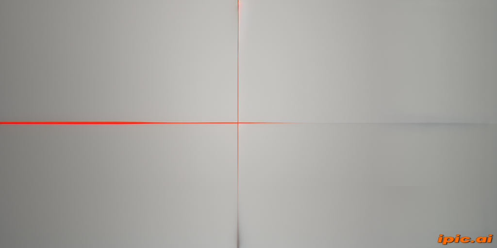 Abstract Composition Featuring Minimalist Design with Subtle Red Line ...