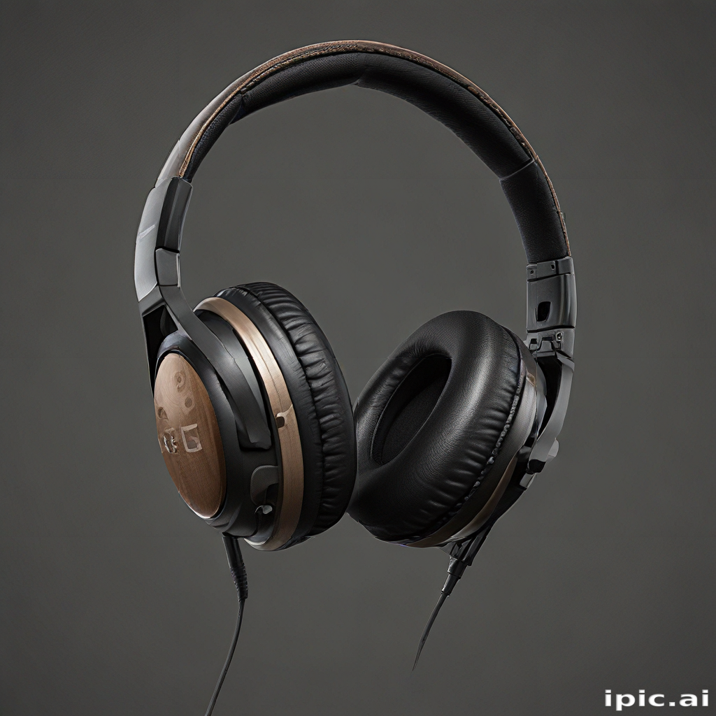 Stylish Over-Ear Headphones with Rich Sound Quality and Comfort Design