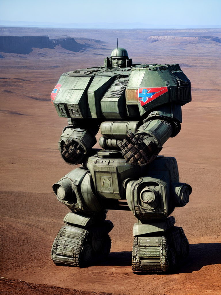 A giant Russian war robot with Stalin’s head