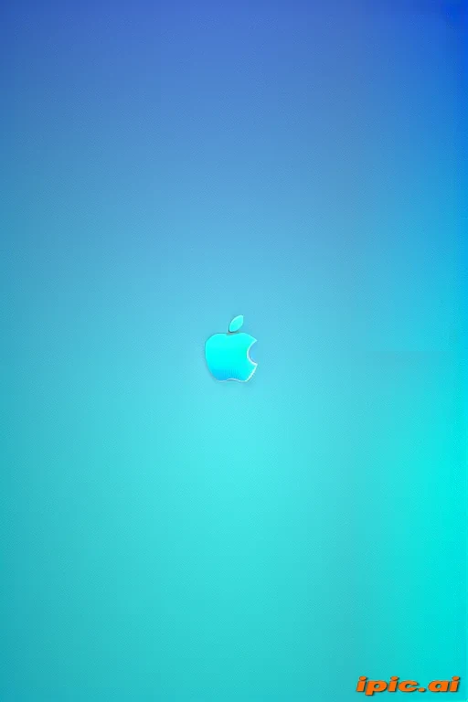Elegant Gradient Background Featuring the Iconic Apple Logo in Soft Colors