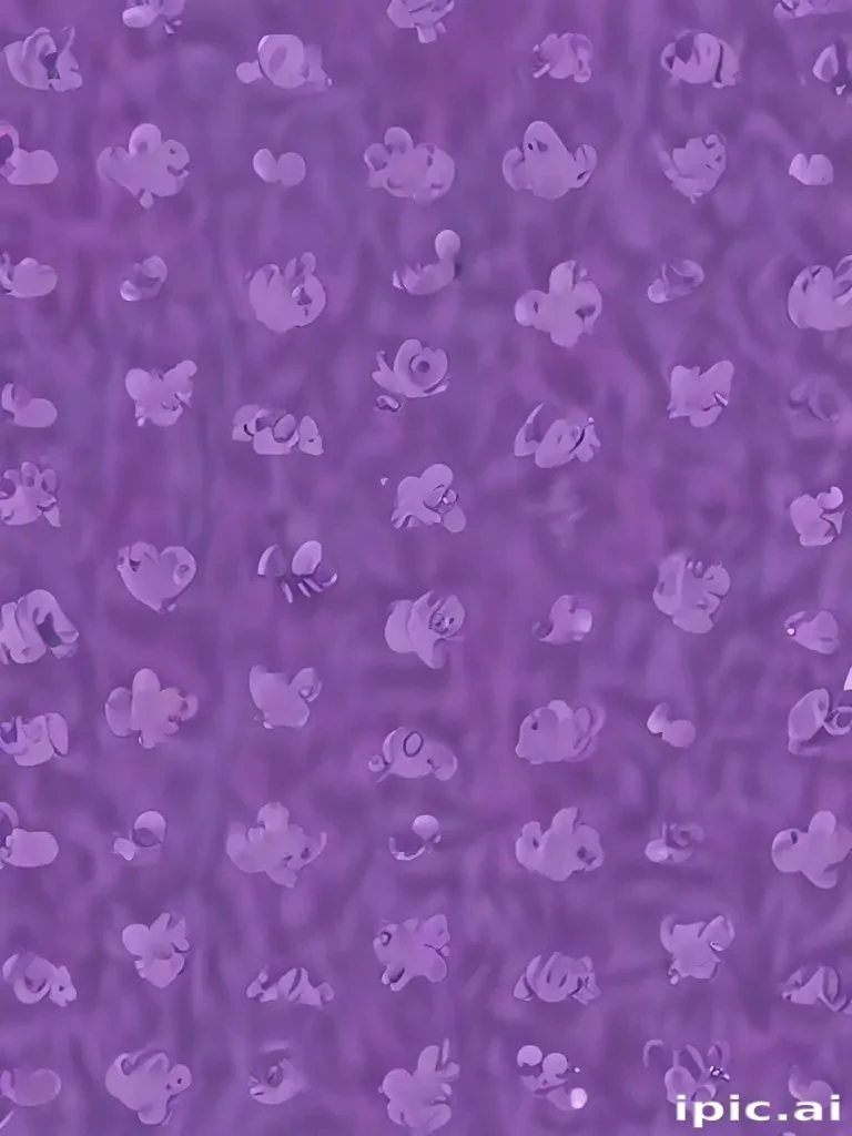 A Playful Background of Purple Popcorn Shapes in Various Sizes and Designs.