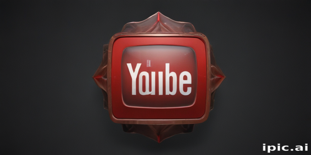 Creative Red and White YouTube Logo Encased in a Unique Design