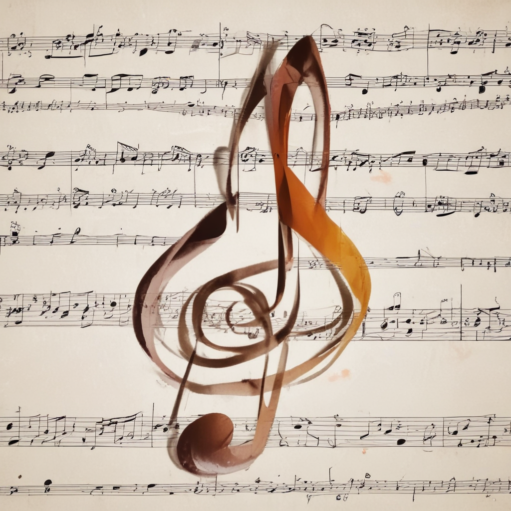 Melodic Harmony: A Beautiful Fusion of Music Notes and Treble Clef