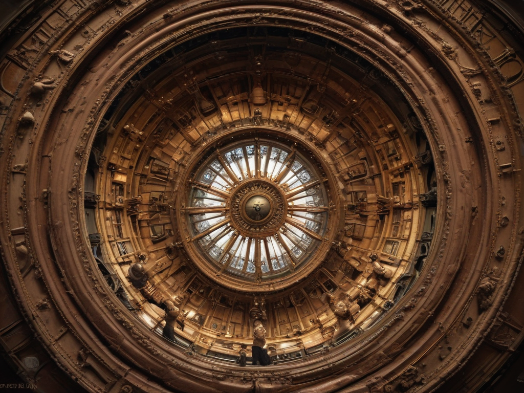 Intricate Architectural Design of a Circular Dome with Stunning Details