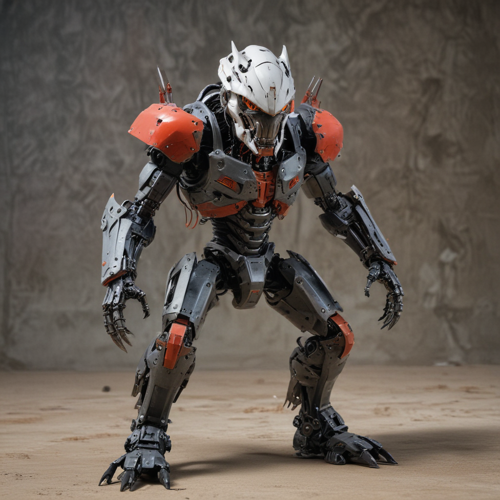 robotic predator with blades