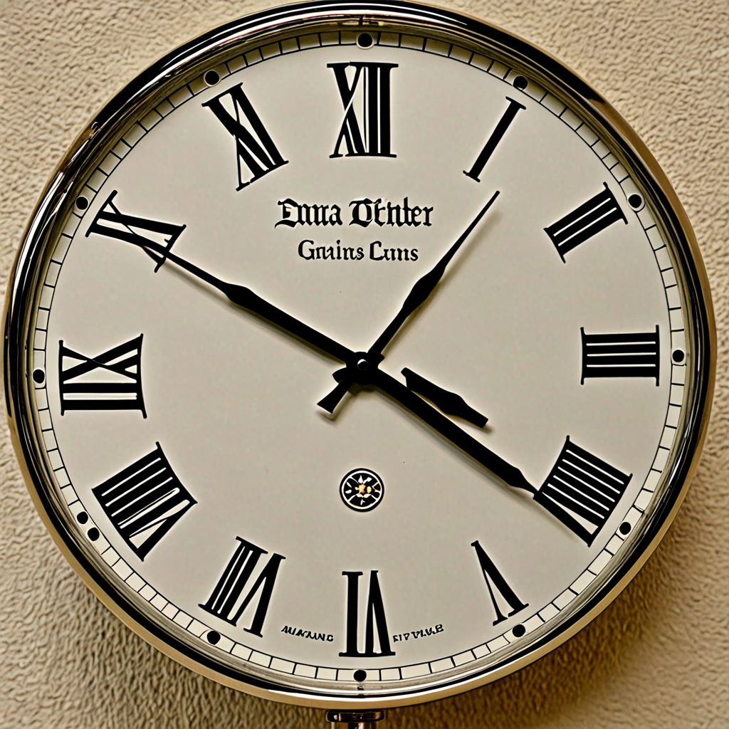 As the clock struck six in the evening