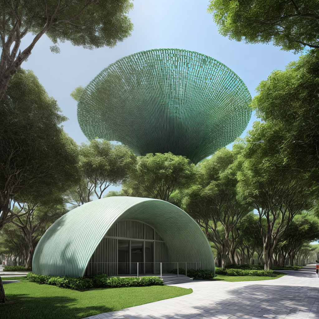 evacuation center for architectural design inspired by a turtles shell ...