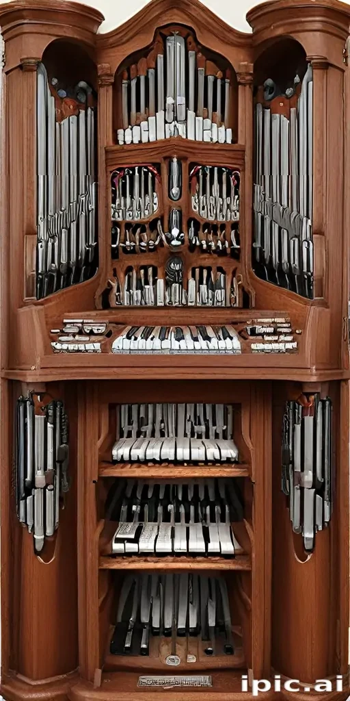 Intricate and Elegant Design of a Classic Pipe Organ Showcase
