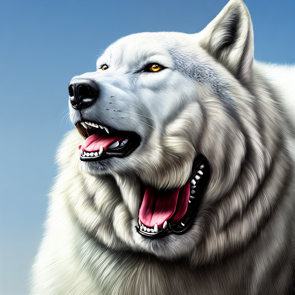 hyper realistic, storm trooper wolf