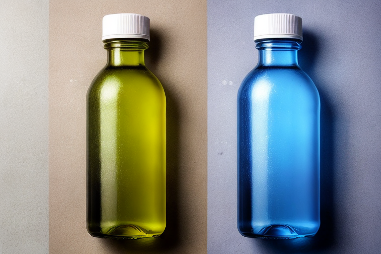 The Healthy Formula drawn on a water bottle