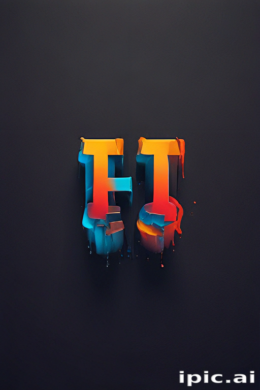 Colorful Dripping Letters Create a Modern and Eye-Catching Design
