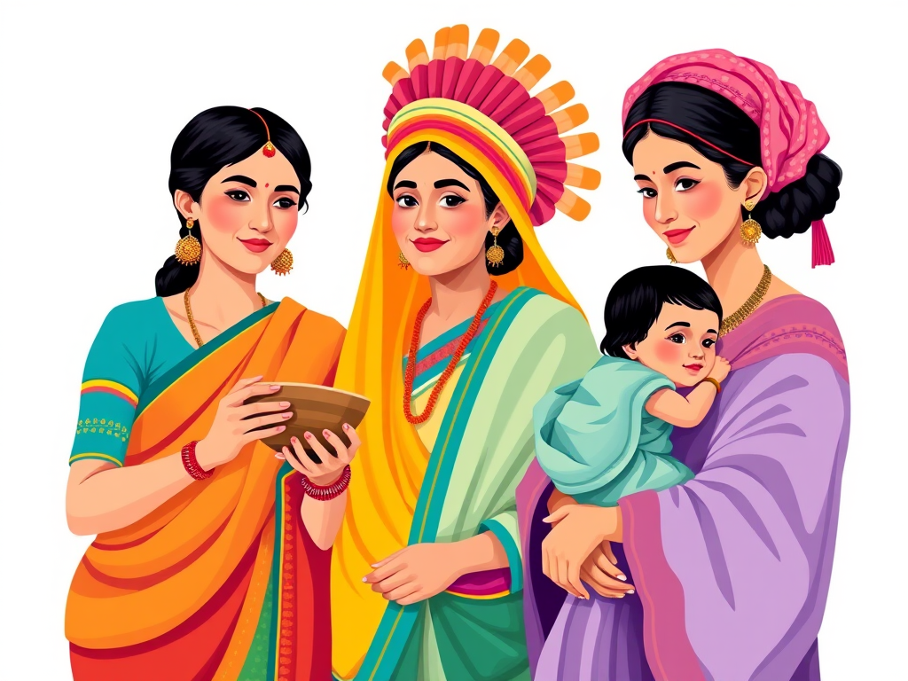 Celebrating Cultural Heritage: A Vibrant Gathering of Traditional Women ...