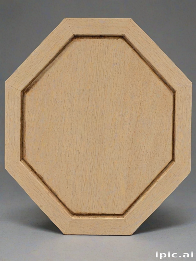 Plain Wooden Octagonal Plaque Ready for Crafting or Personalization ...