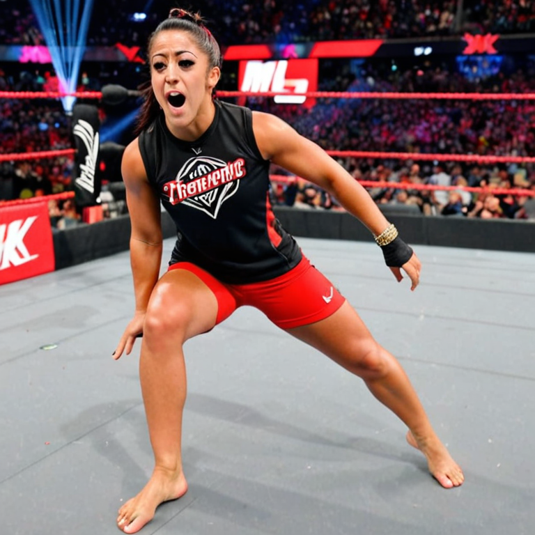 wwe star bayley barefoot