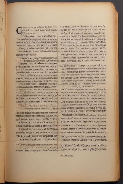 An Ancient Manuscript Page Featuring Intricate Text and Historical ...