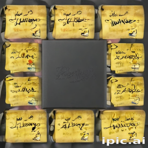 Ancient Scrolls Displaying Intricate Calligraphy and Mysterious Symbols ...