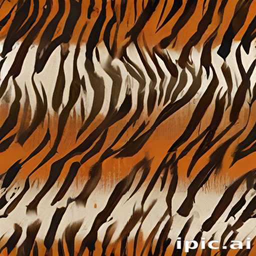 Abstract Tiger Stripe Pattern in Warm Earthy Tones and Textures
