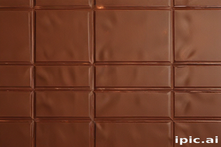 Deliciously Smooth Chocolate Bar with Perfectly Shaped Rectangular ...