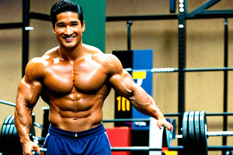mario lopez muscle growth