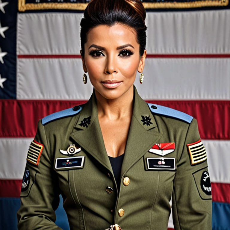 Eva longoria military amiral and bun