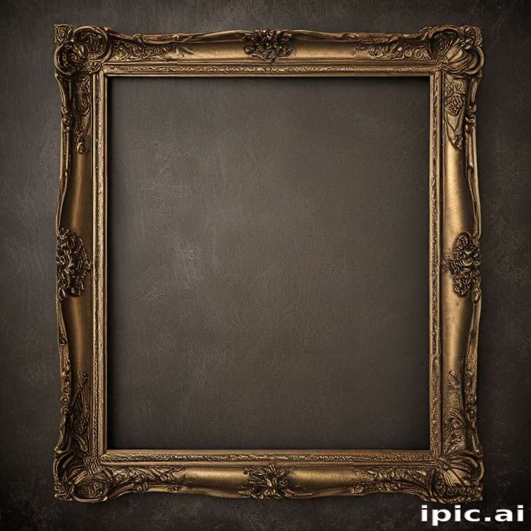 Elegant Vintage Frame Designed for Showcasing Beautiful Artwork or Photos