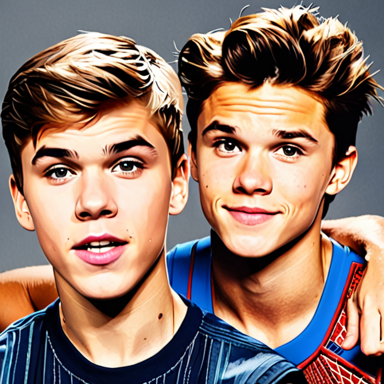 Justin Bieber and tom holland as abdls