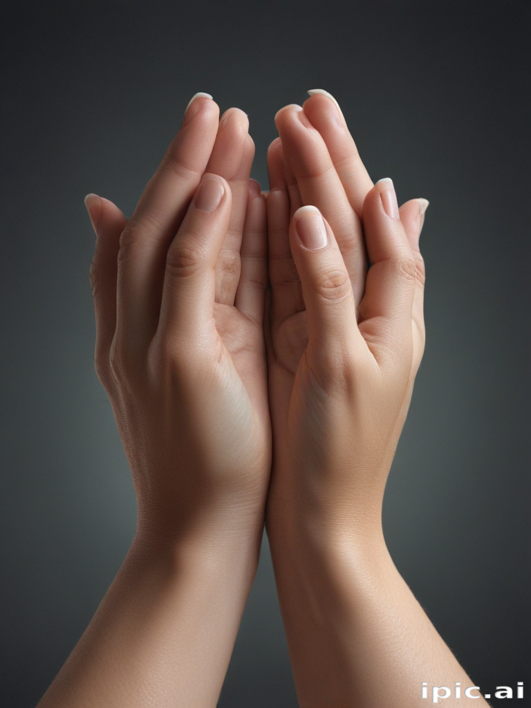 Two Hands Coming Together in a Gesture of Unity and Peace