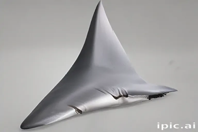 A Unique and Striking Image of a Smooth, Sleek Shark Fin.