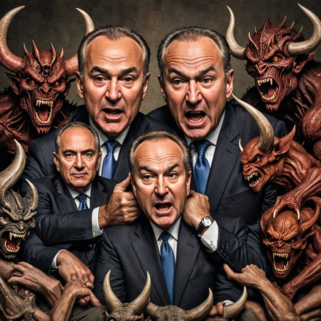 photorealistic Chuck Schumer, Alejandro Mayorkas, and Adam Schiff ...