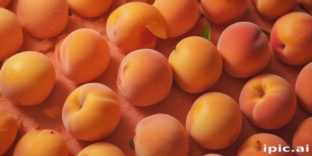 A Vibrant Collection of Fresh, Juicy Peaches on a Soft Surface.