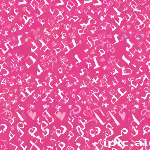 Vibrant Pink Background Filled with Whimsical Symbols and Decorative ...