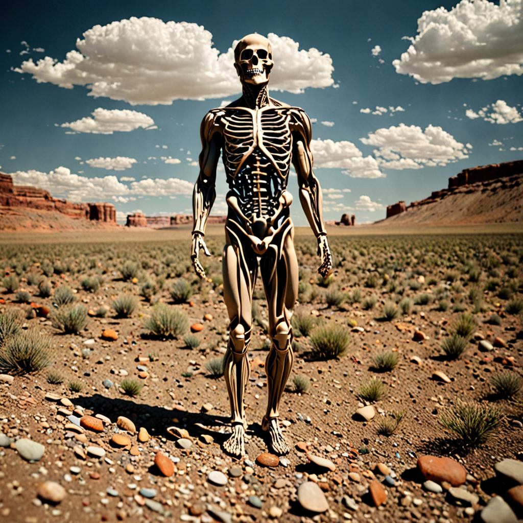 human body as a landscape