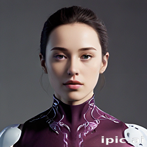 Futuristic Portrait of a Female Robot with Intricate Cybernetic Details