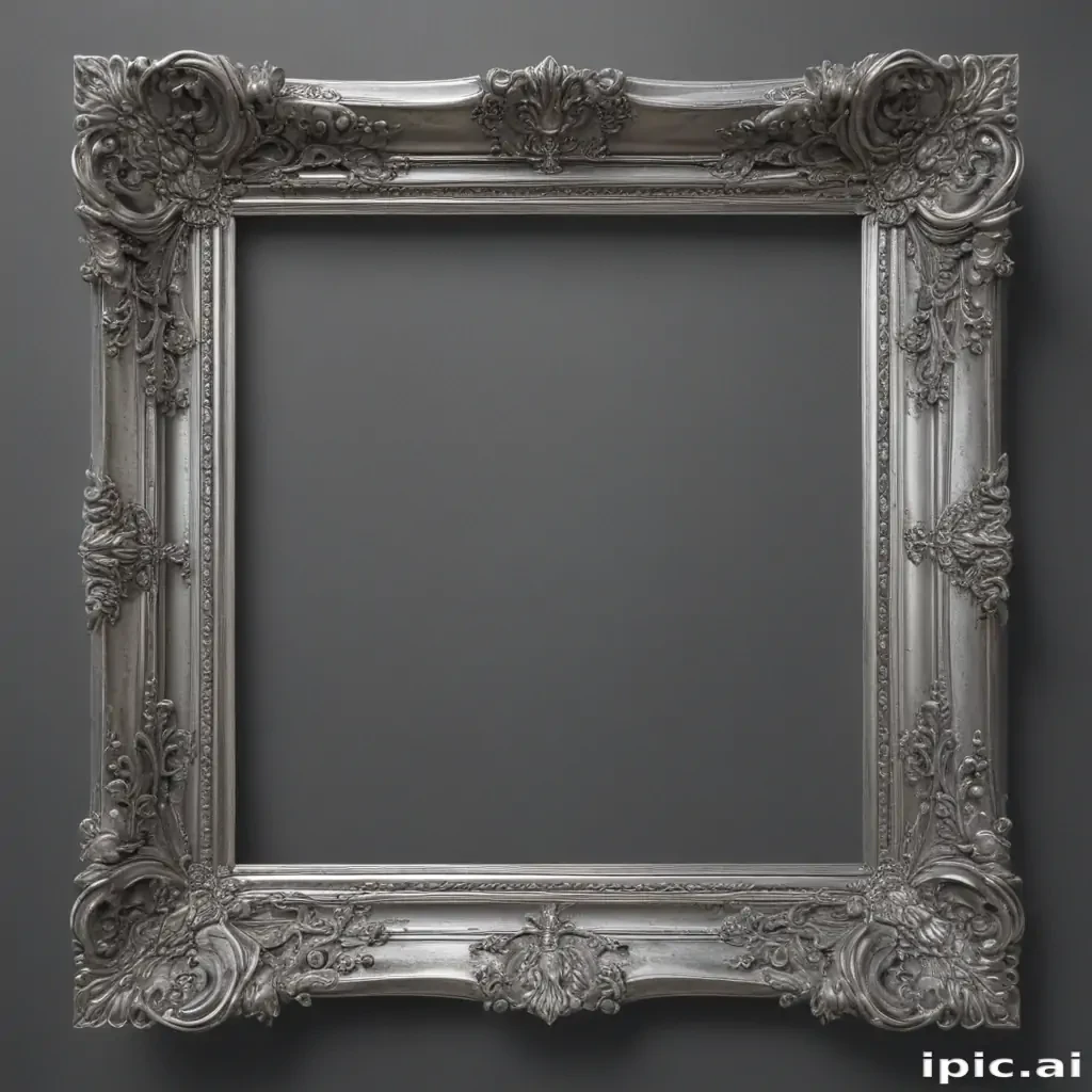 Ornate Silver Frame Ready for a Beautiful Artwork or Photograph