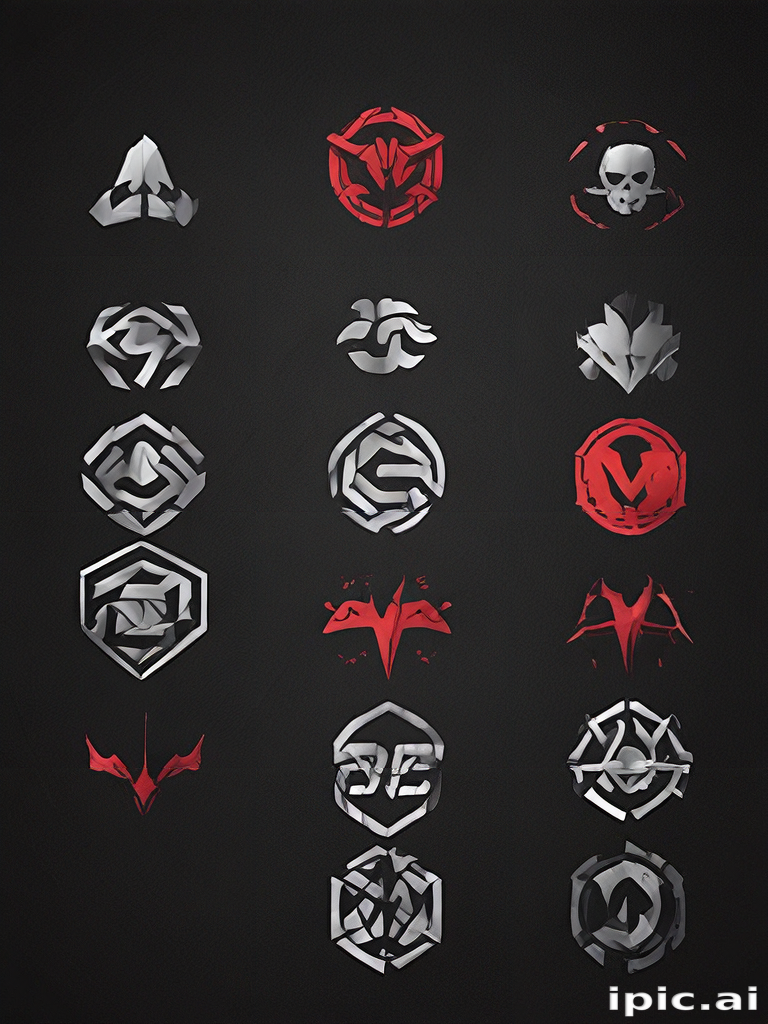 Collection of Unique Emblems Featuring Various Designs and Color Schemes