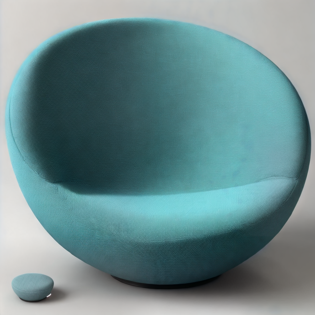 Set of circled objects in 3d shape