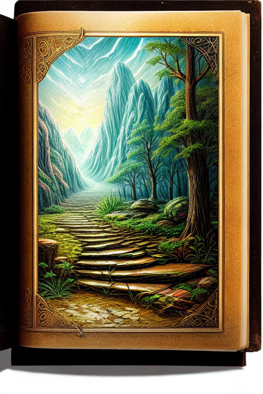 hidden treasure old book (fantasy)