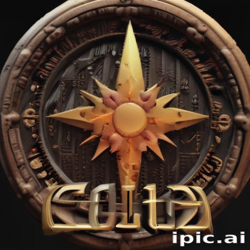 Intricate Decorative Emblem Featuring a Star and Ancient Symbols Design