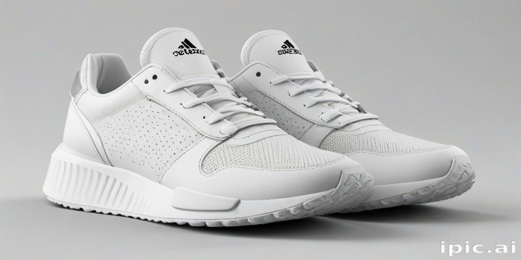 Stylish and Modern White Sneakers Perfect for Casual and Athletic Wear