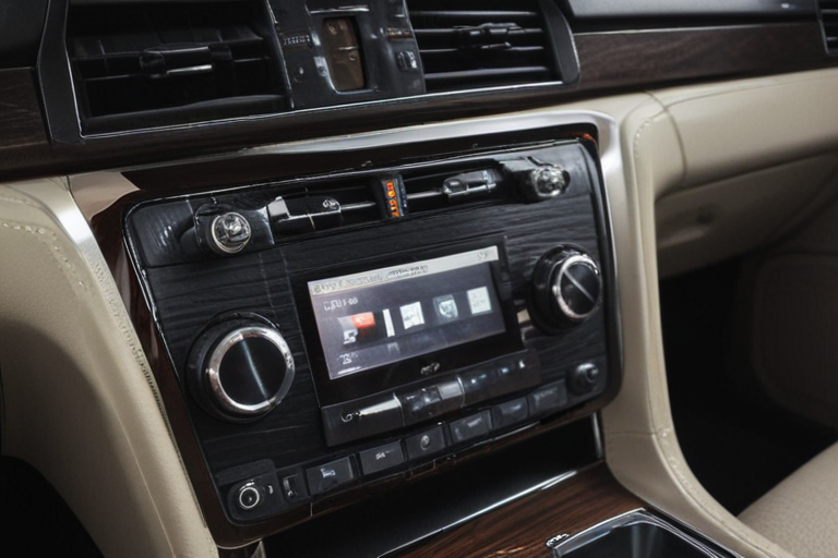radio installed in a car