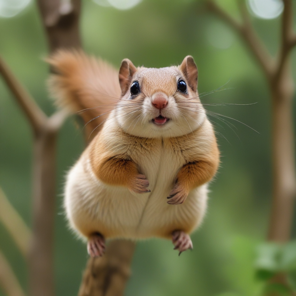 flying squirrel with a beard