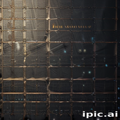 Intricate Grid Pattern with Subtle Textures and Golden Highlights in ...