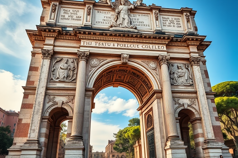 Historic Architectural Marvel: The Magnificent Arch Celebrating Victory ...