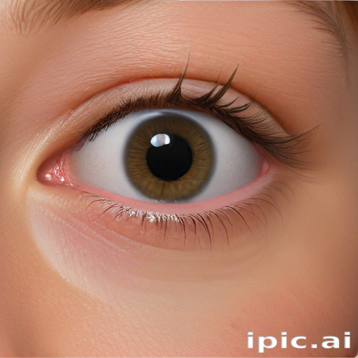 A Close-Up View of a Realistic Human Eye with Intricate Details.