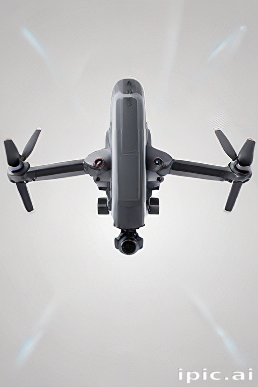 Advanced Aerial Drone Captured in Stunning Top-Down Perspective Against ...